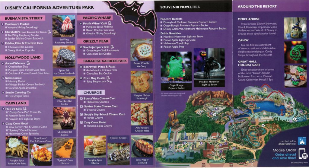 Disneyland / California Adventure Halloween Time Food Guide - Clubhouse ...