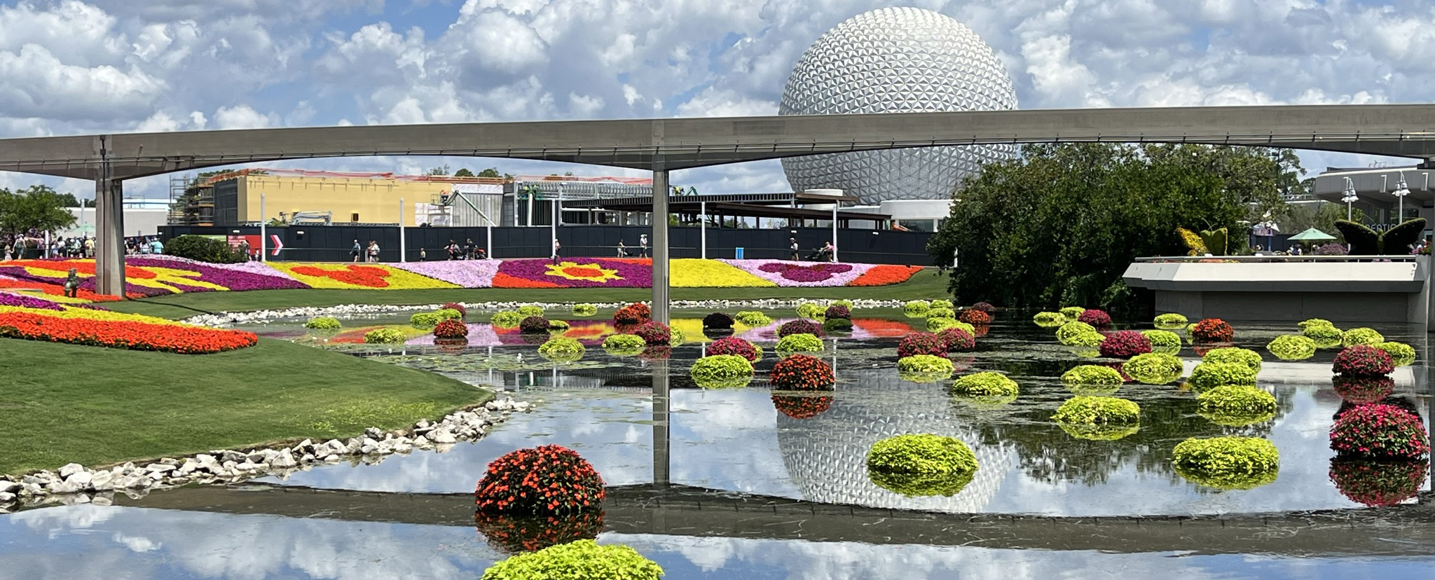 Epcot Garden Festival Sunset EPCOT International Flower And Garden